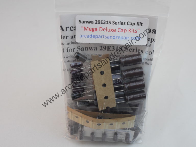 Sanwa 29E31S Monitor Cap Kit 105C Nichicon - Arcade Parts and Repair